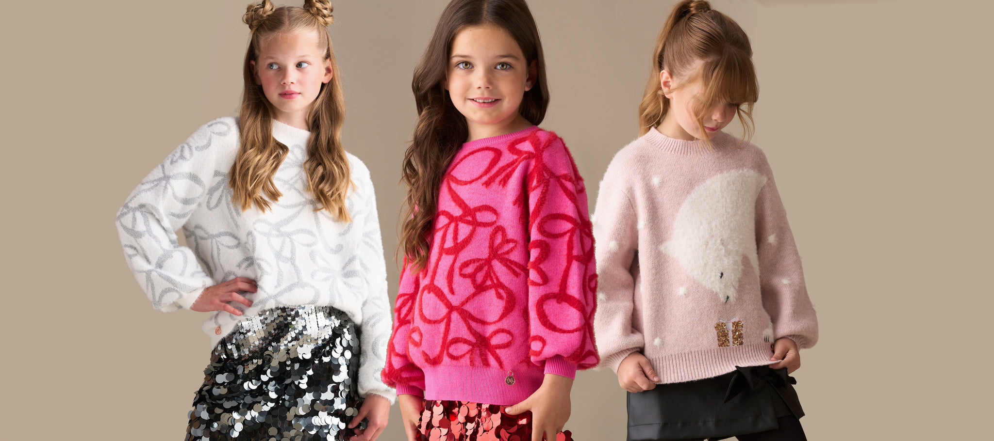 Girls Christmas Jumpers & Novelty Knitwear | Angel & Rocket
