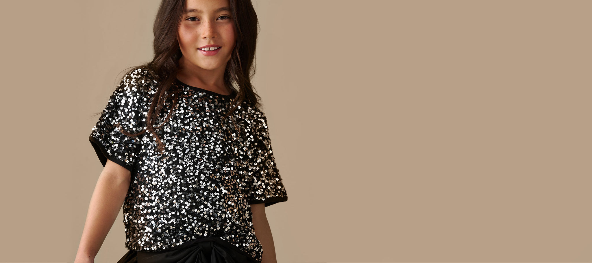 Sequins & Metallics | Girls Christmas Partywear by Angel & Rocket