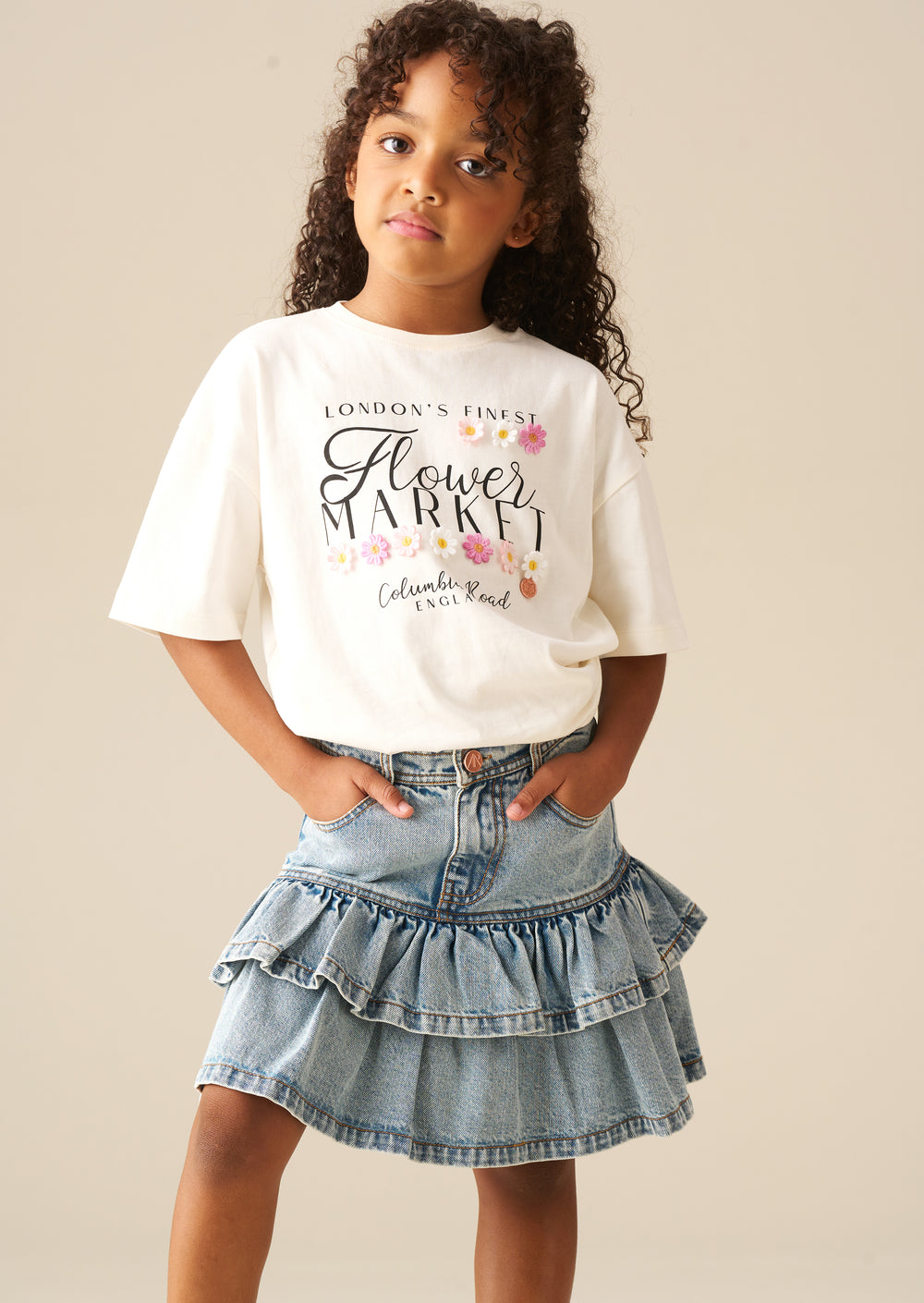 Gonna Mini in Denim Rara per Ragazze | Angel & Rocket