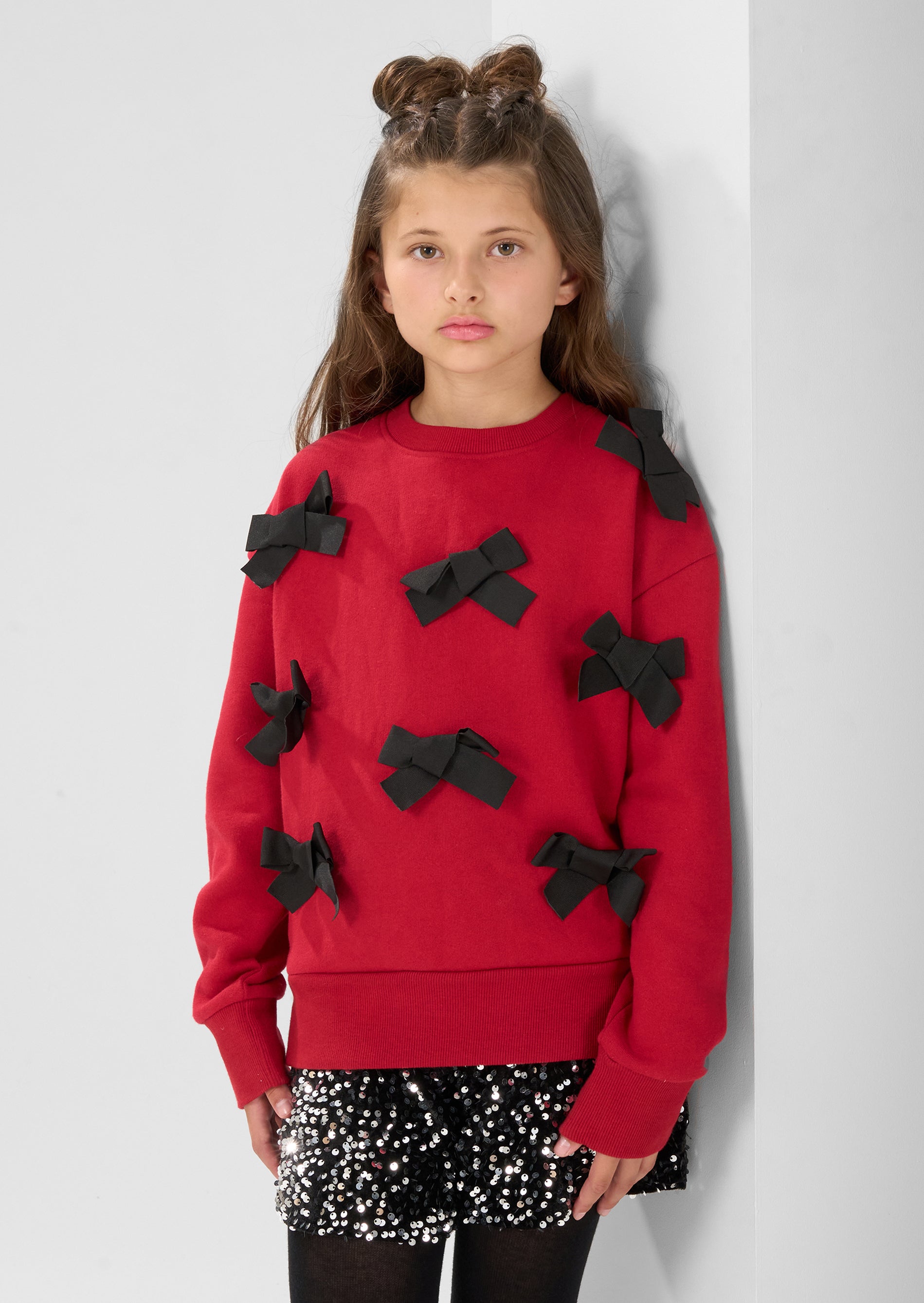 Girls Red Sweatshirt | Angel & Rocket