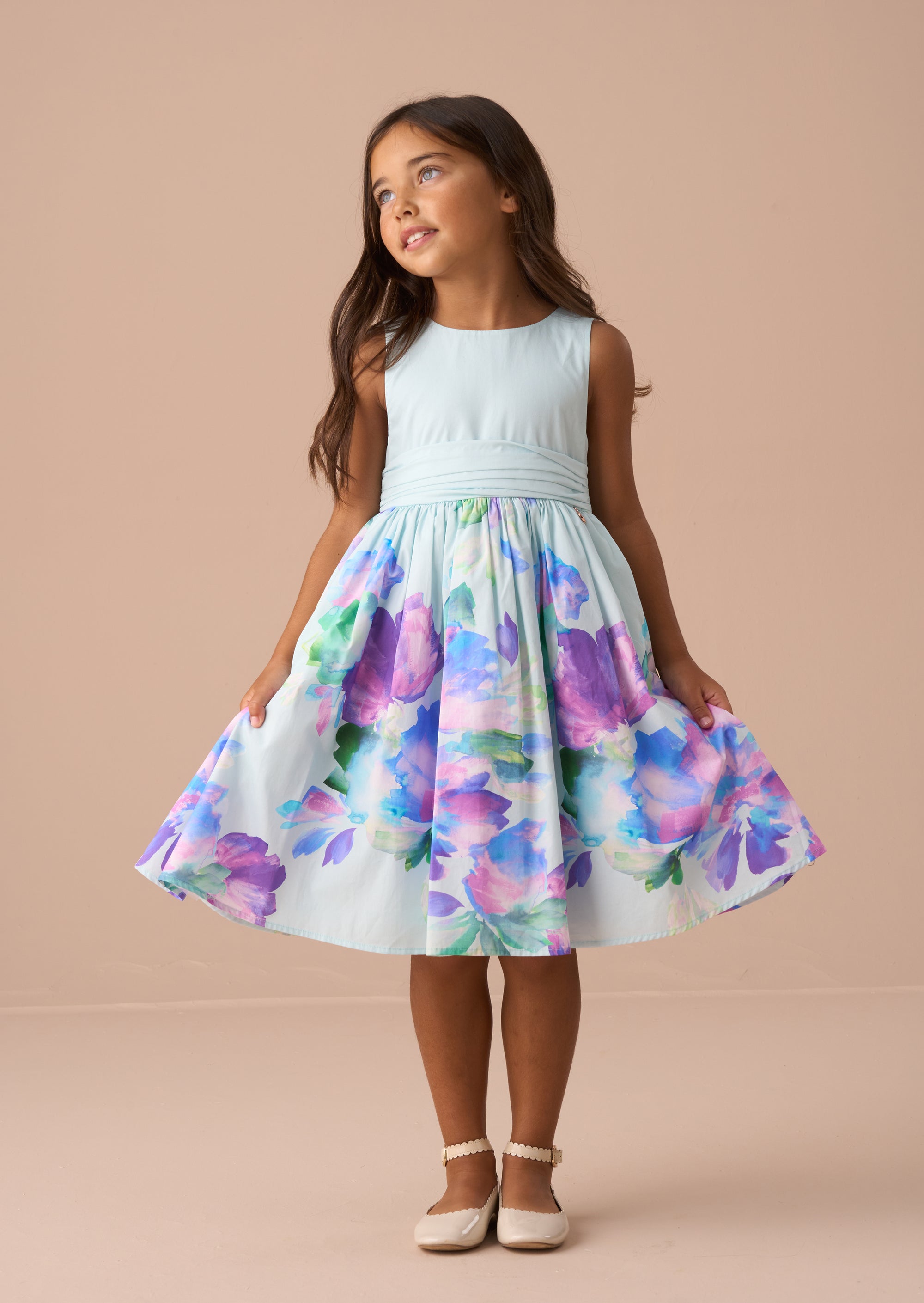 Girls Mint Green Statement Bow Occasion Dress| Angel & Rocket