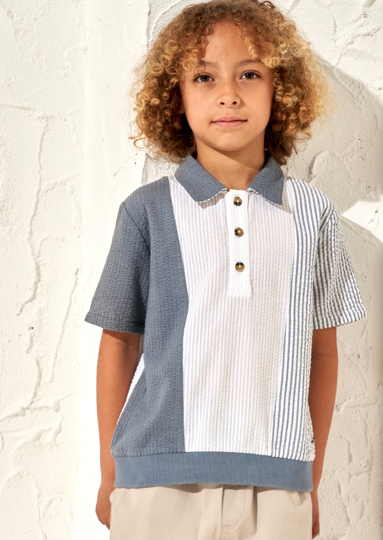 Boys Navy Polo Shirt | Angel & Rocket