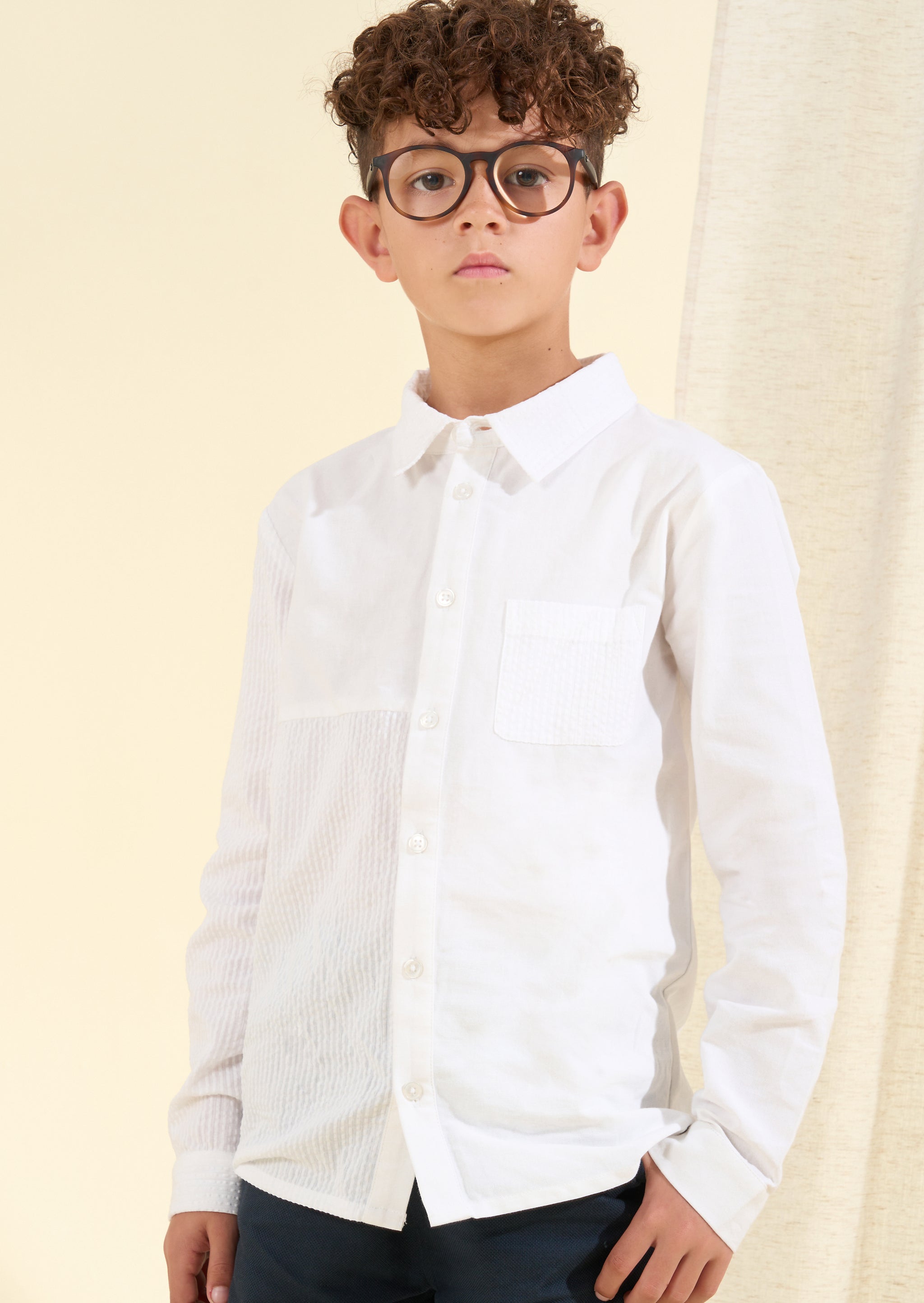 Boys White Shirt | Angel & Rocket
