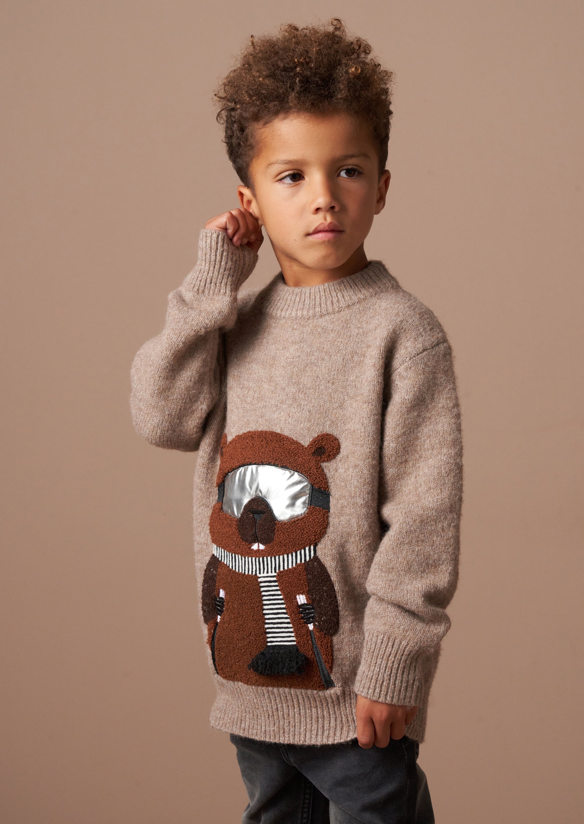 Boys Winter Scene Jumper | Angel & Rocket