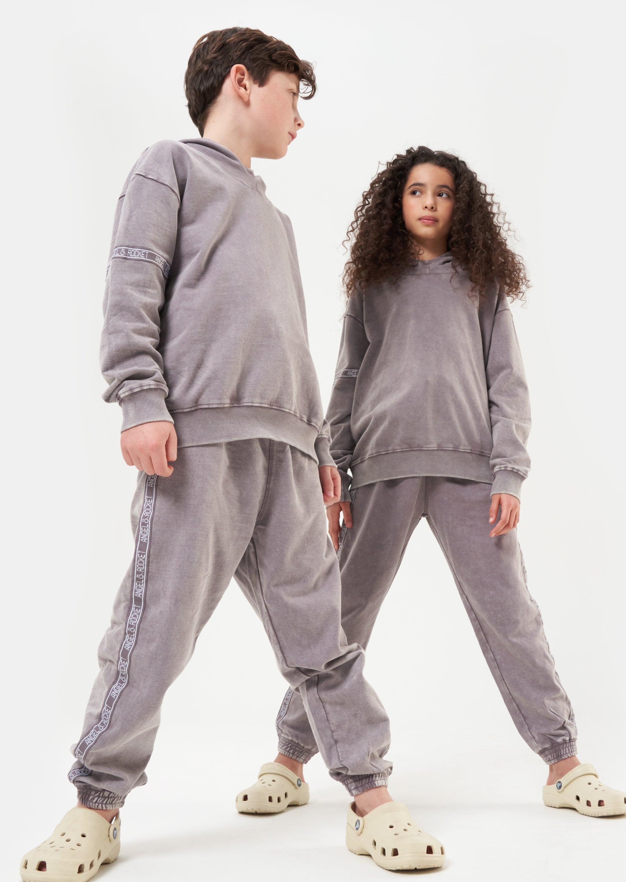 Boys Grey Hoodie | Angel & Rocket